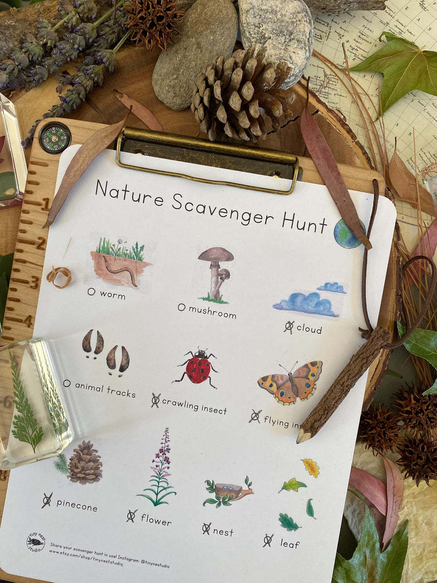 Nature Scavenger Hunt: Digital Download – Tiny Nest Studio